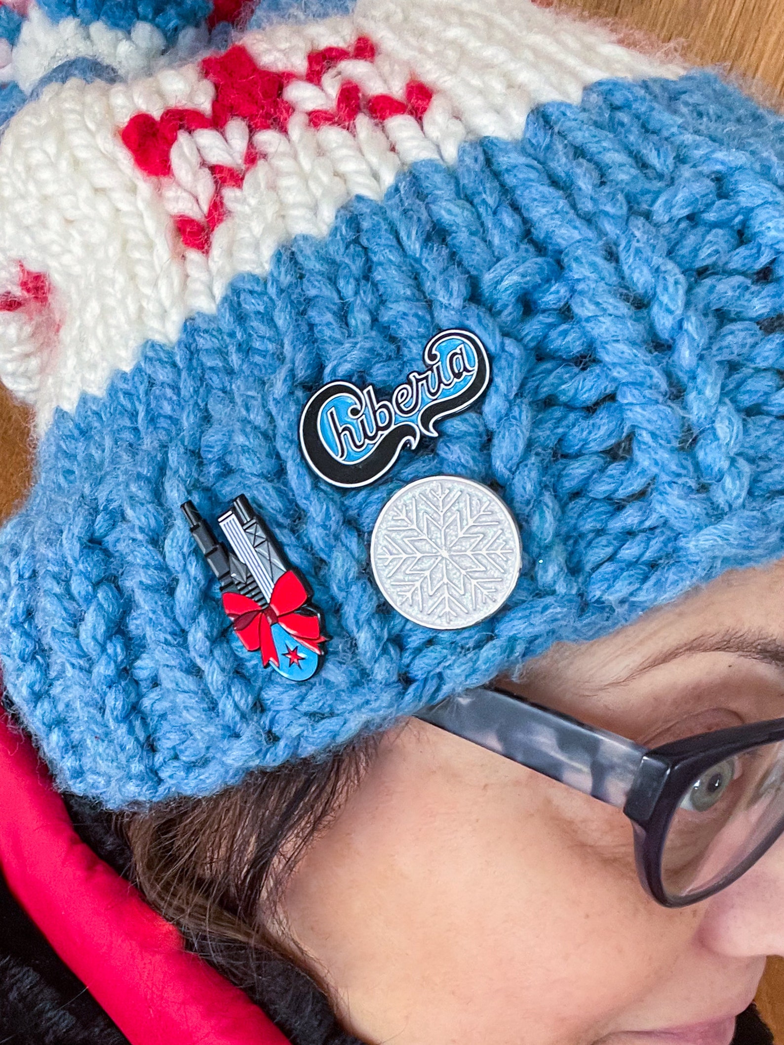 Glitter Snowflake Enamel Pin: Winter Stocking Stuffer, Gift for Her - Etsy
