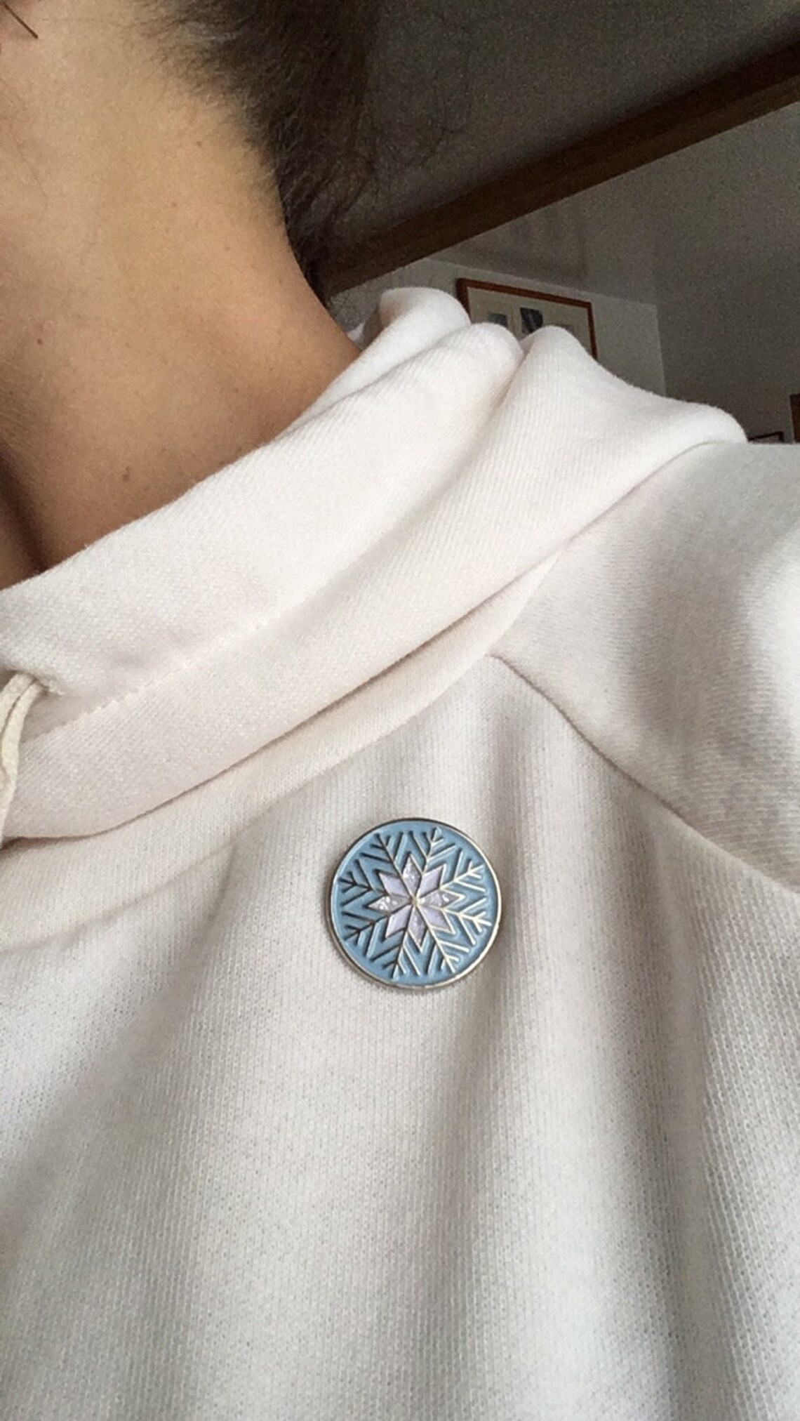 Glitter Snowflake Enamel Pin: Winter Stocking Stuffer, Gift for Her - Etsy