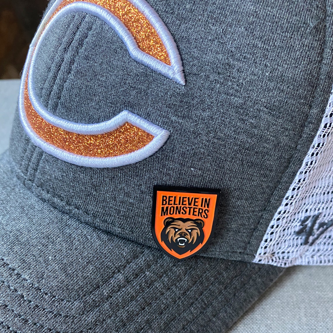 Chicago Bears Enamel Pin: Bear Down Football Gift - Etsy
