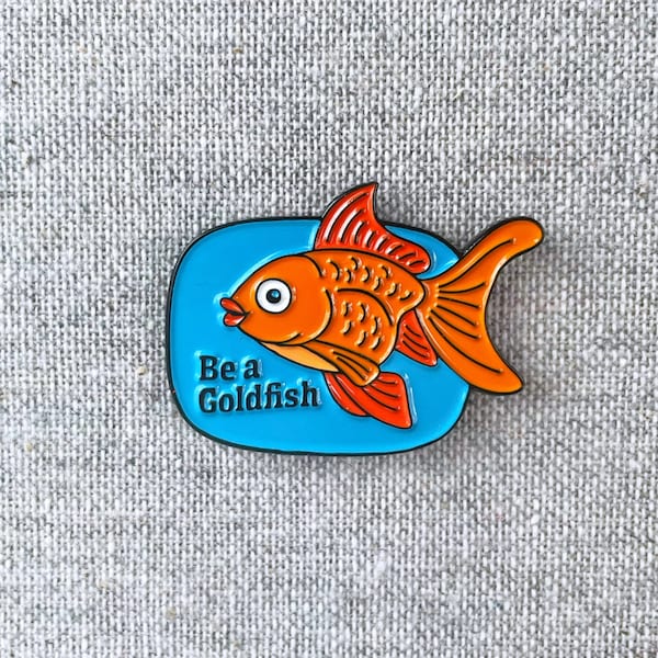 Goldfish Pin - Etsy
