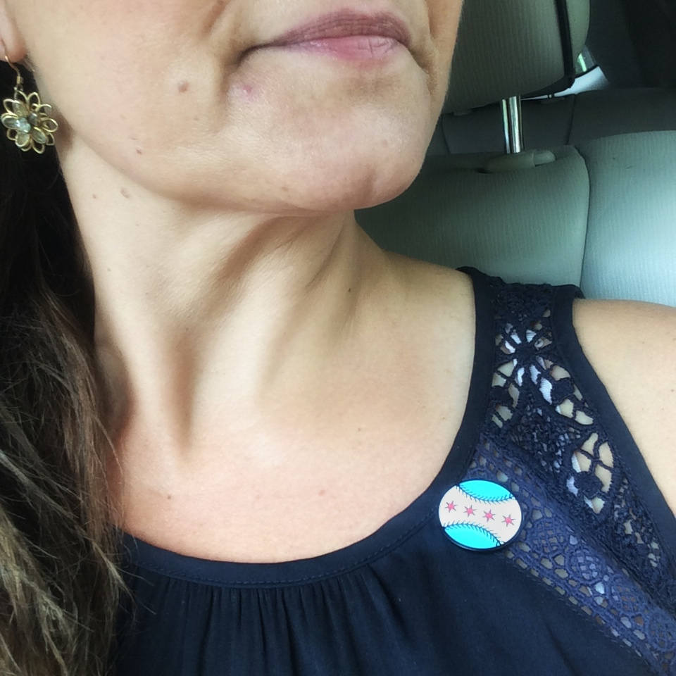 Chicago Flag Enamel Pin Baseball Pin With the Chicago Flag. | Etsy