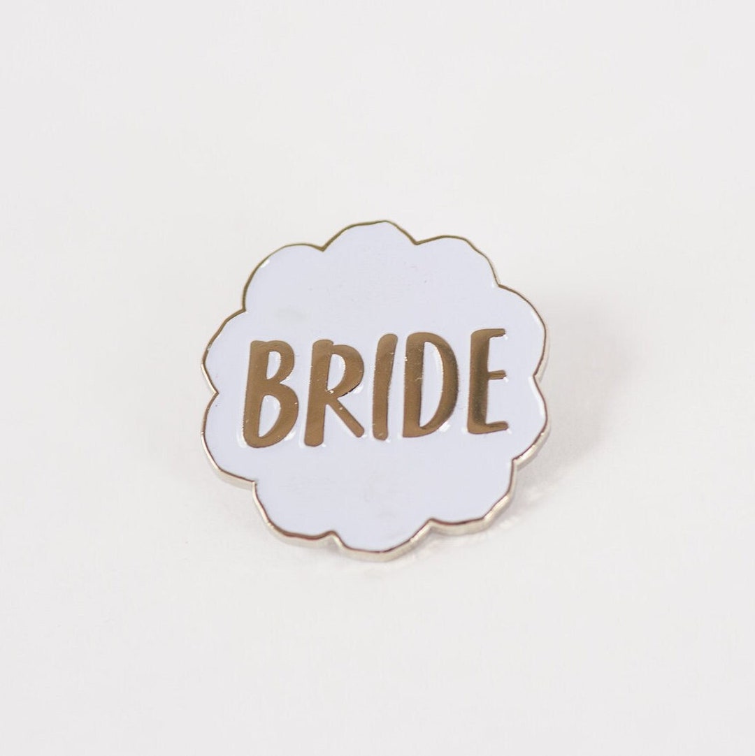 Bride Enamel Pin: Wedding Bridal Shower Gift, Bachelorette Gift - Etsy