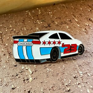 Chicago NASCAR Enamel Pin – the Race is ON! Four Slick Designs to ...