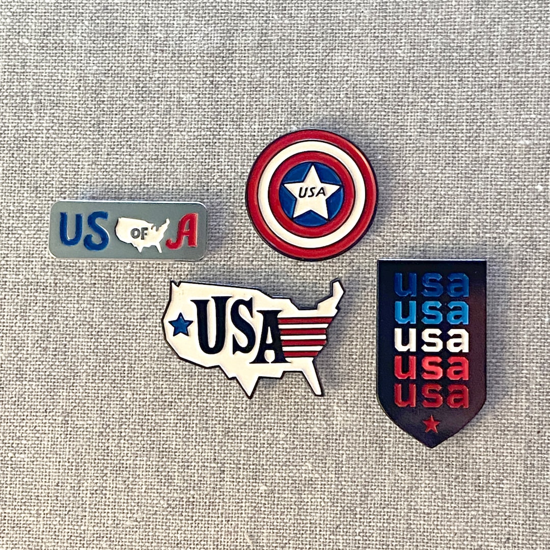USA Enamel Pins. Patriotic Enamel Pins to Add Red, White and Blue Flair ...