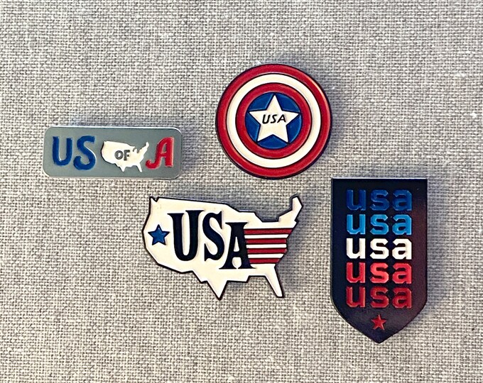 USA Enamel Pins. Patriotic Enamel Pins to Add Red, White and Blue Flair ...
