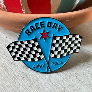 Chicago NASCAR Enamel Pin – the Race is ON! Four Slick Designs to ...