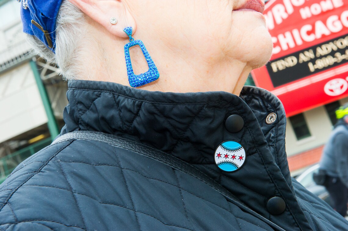 Chicago Flag Enamel Pin Baseball Pin With the Chicago Flag. | Etsy
