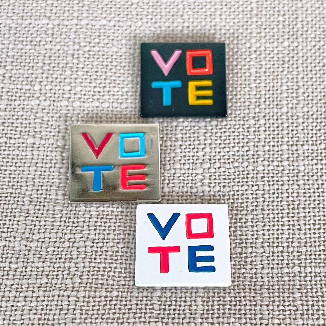 Vote Enamel Pin: Stylish Political Statement, Political Gift - Etsy