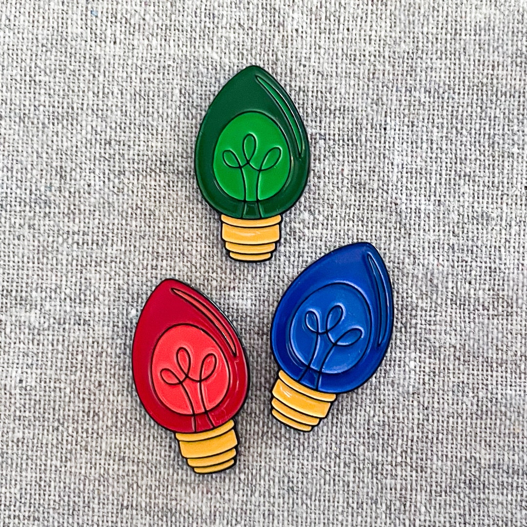 Christmas Bulb Enamel Pin – Light up Your Lapel With Our Vintage, Retro ...