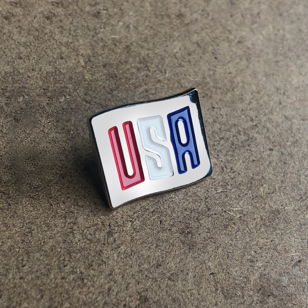 USA Enamel Pin. Show Your USA Pride! Great Patriotic Gift, 4th of July ...
