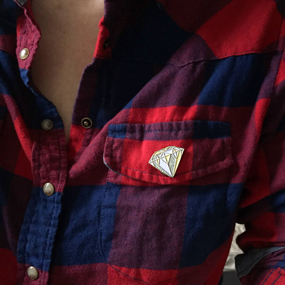 Glitter Diamond Enamel Pin Set Add Sparkle to Your Flair - Etsy