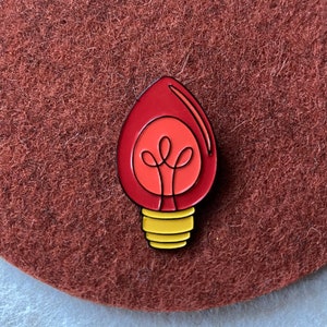 Christmas Bulb Enamel Pin – Light up Your Lapel With Our Vintage, Retro ...