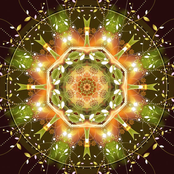 Mandala From the Heart of Compassion 23printable Artwall | Etsy