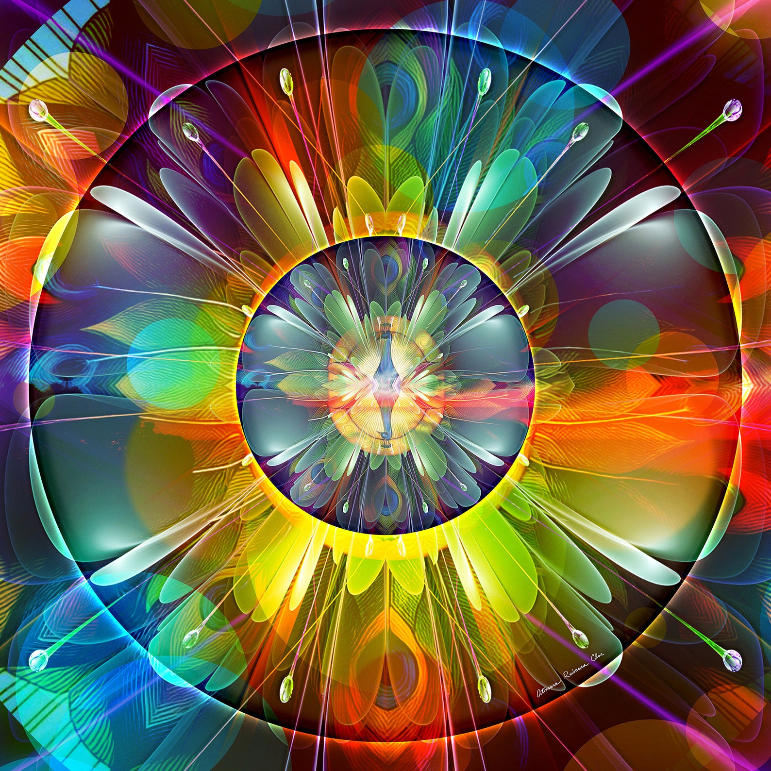 Abstract Mandala for the Dying 16, Abstracts,zen, Boho, Instant ...