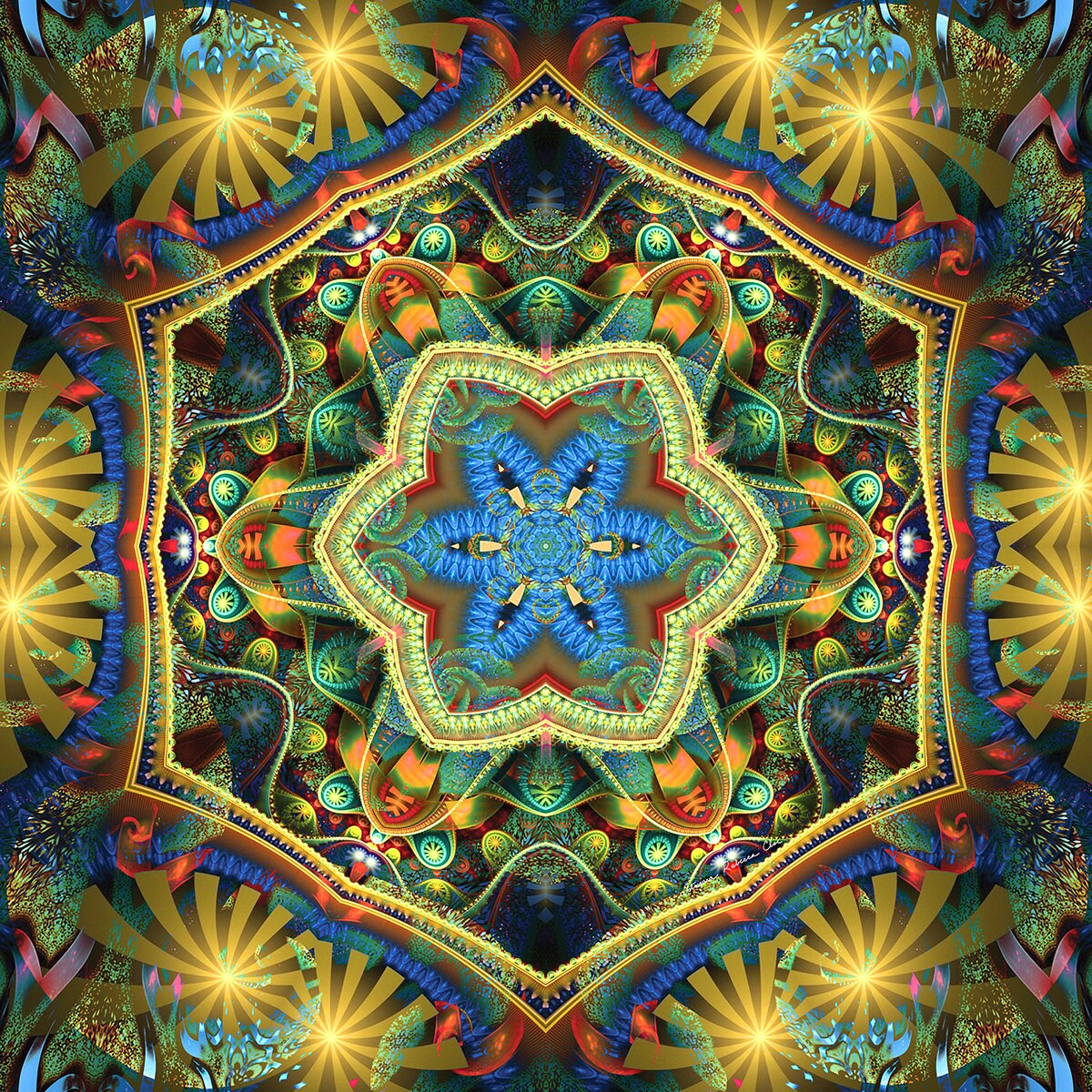 Mandala From the Heart of Compassion 17,printable Art,wall Art,instant ...