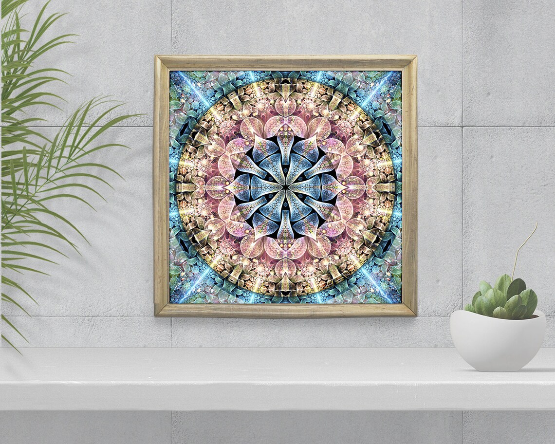 Mandala from the Heart of Compassion 1 Printable ArtWall | Etsy