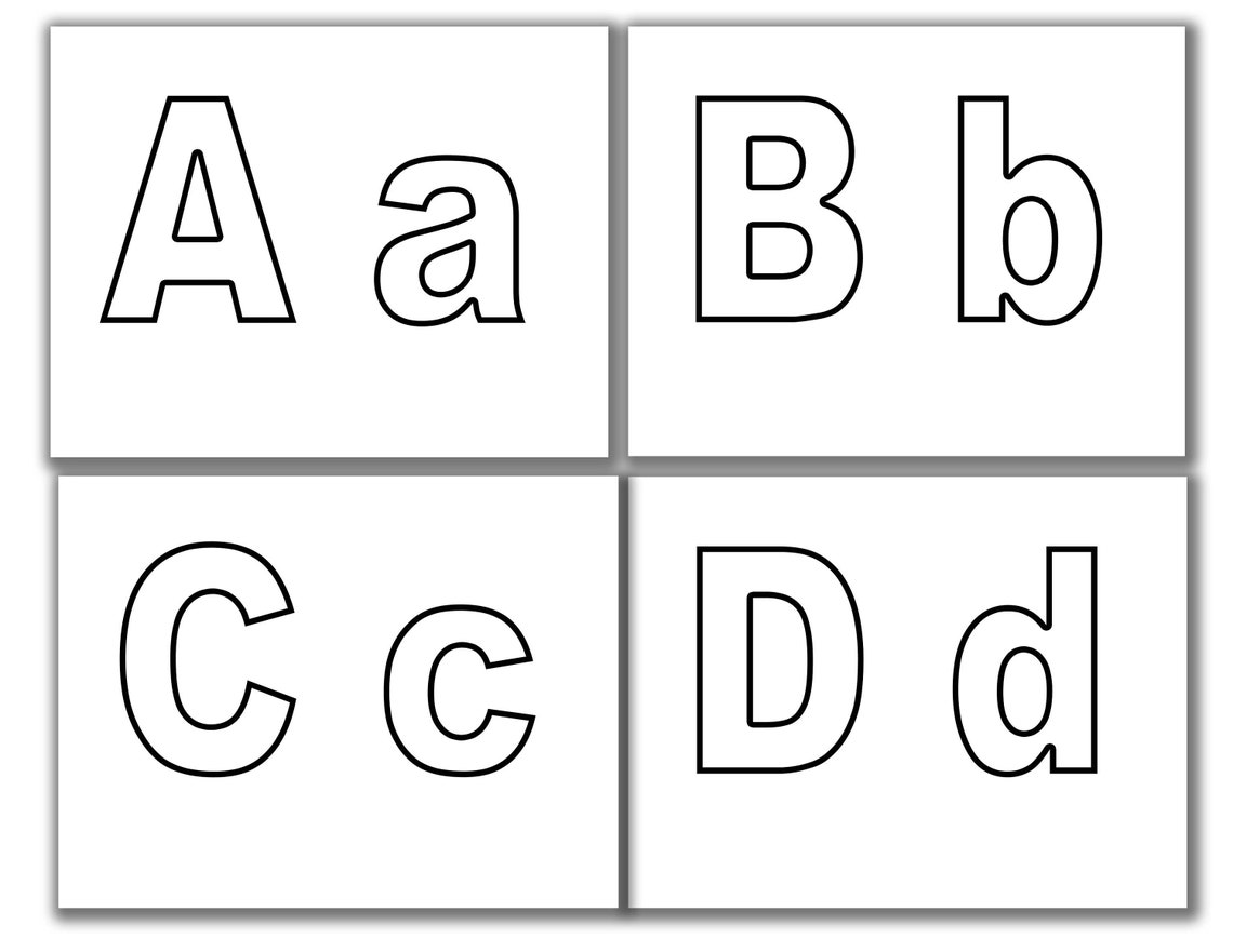 Printable Uppercase Lowercase Letters Printable Alphabet 26 Pages ...