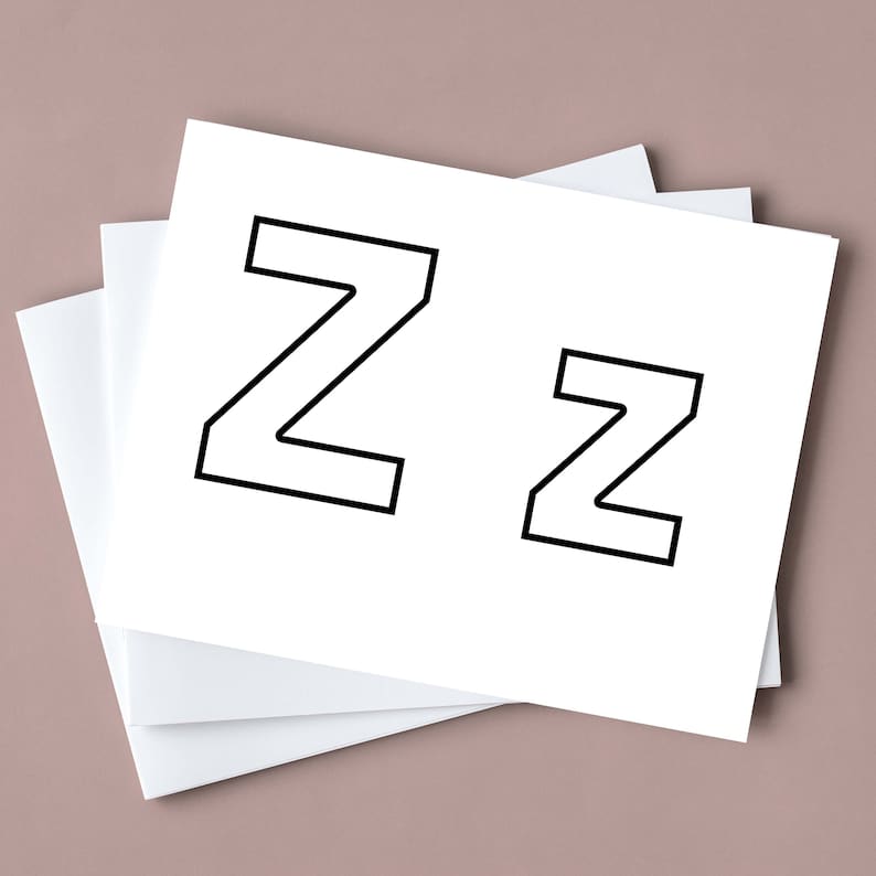 Printable Uppercase Lowercase Letters Printable Alphabet 26 Pages ...