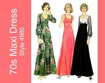 70s dress pattern | Etsy