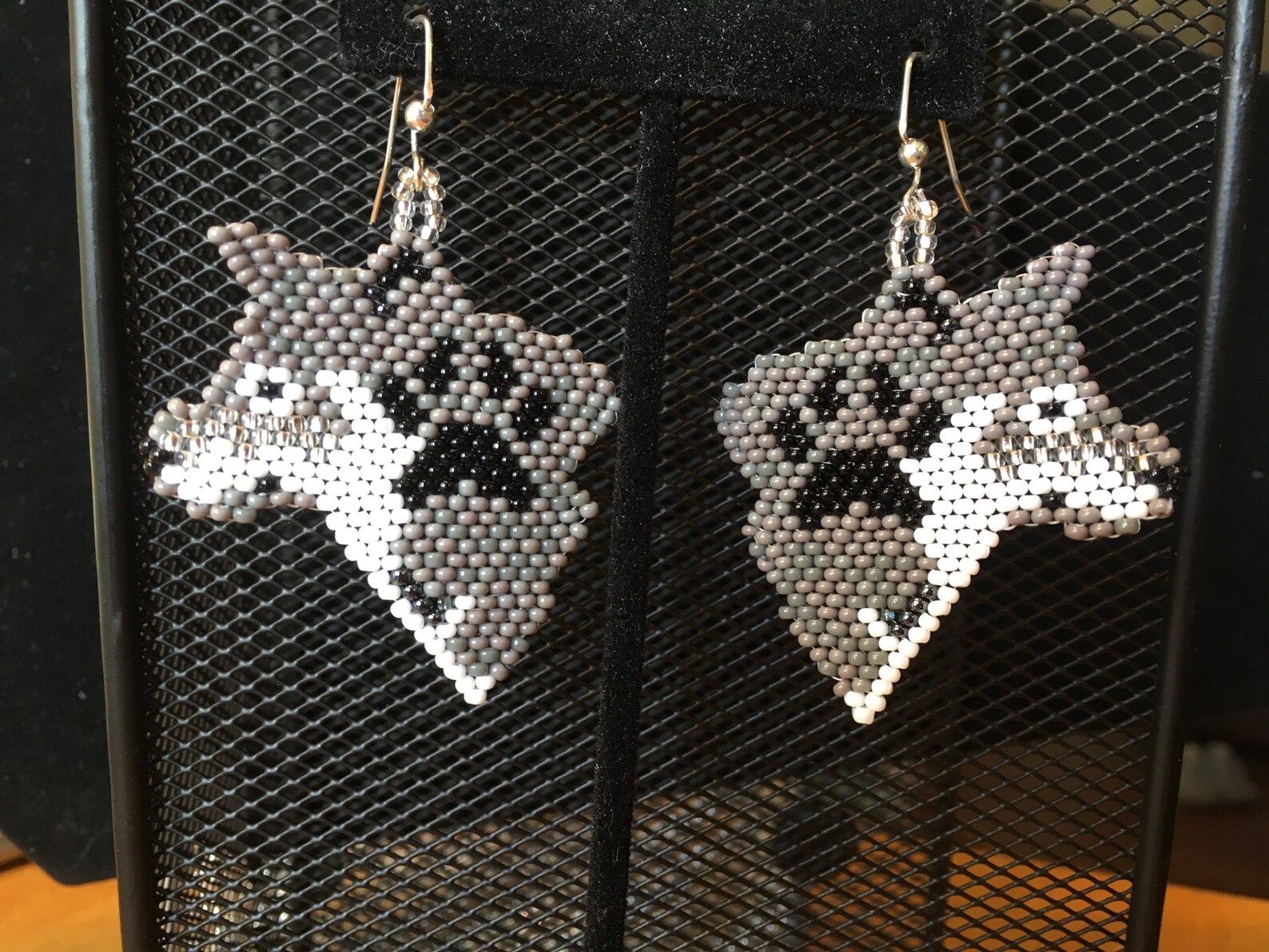 Cute Husky Earrings Wolf Dog Wolves Seed Bead Jewelry - Etsy