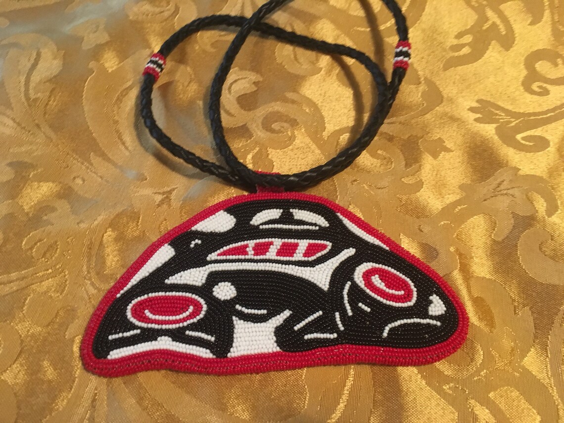 Beaded Medallion Native American Coastal Tribal Design - Etsy