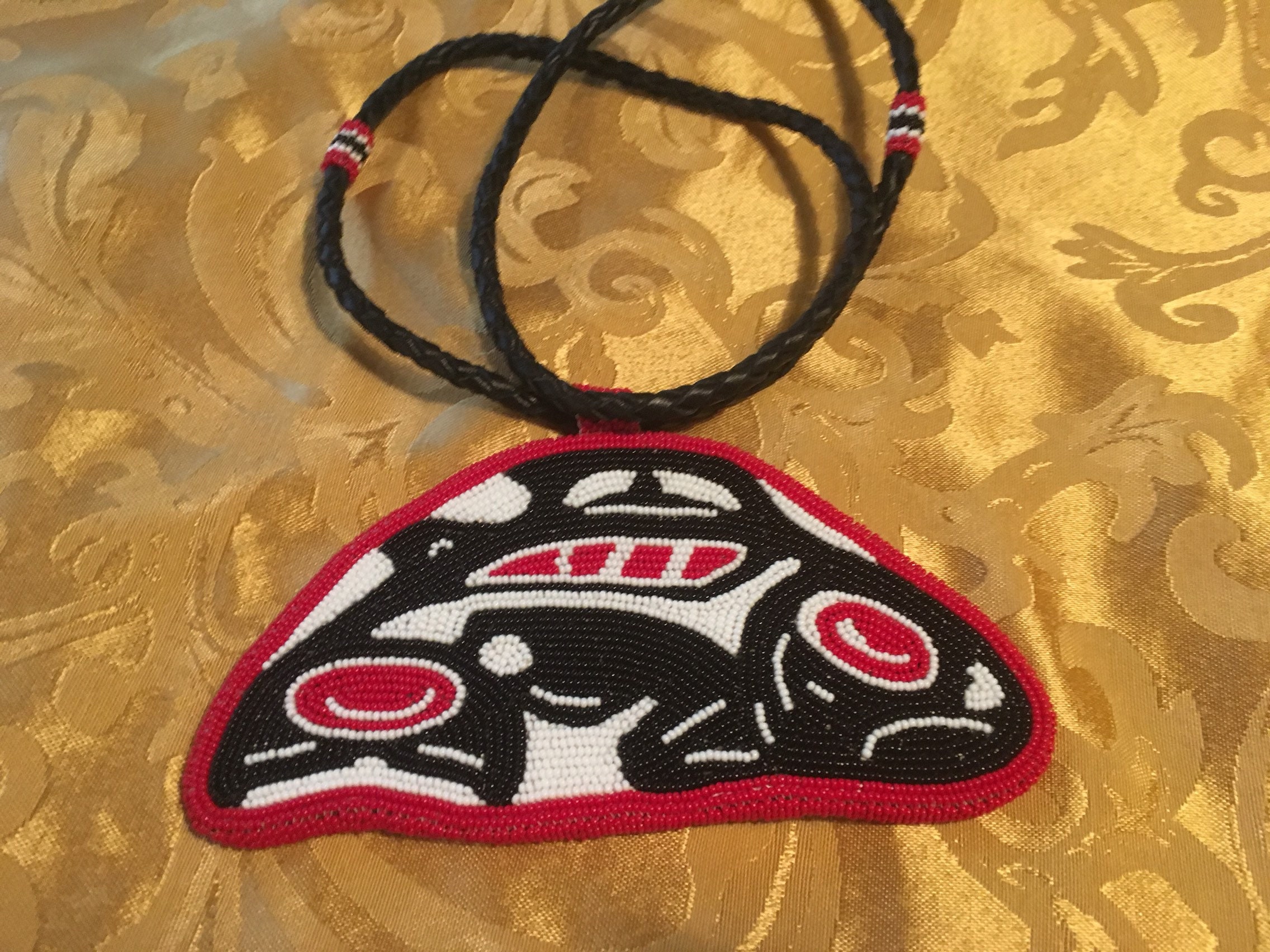 Beaded Medallion Native American Coastal Tribal Design - Etsy