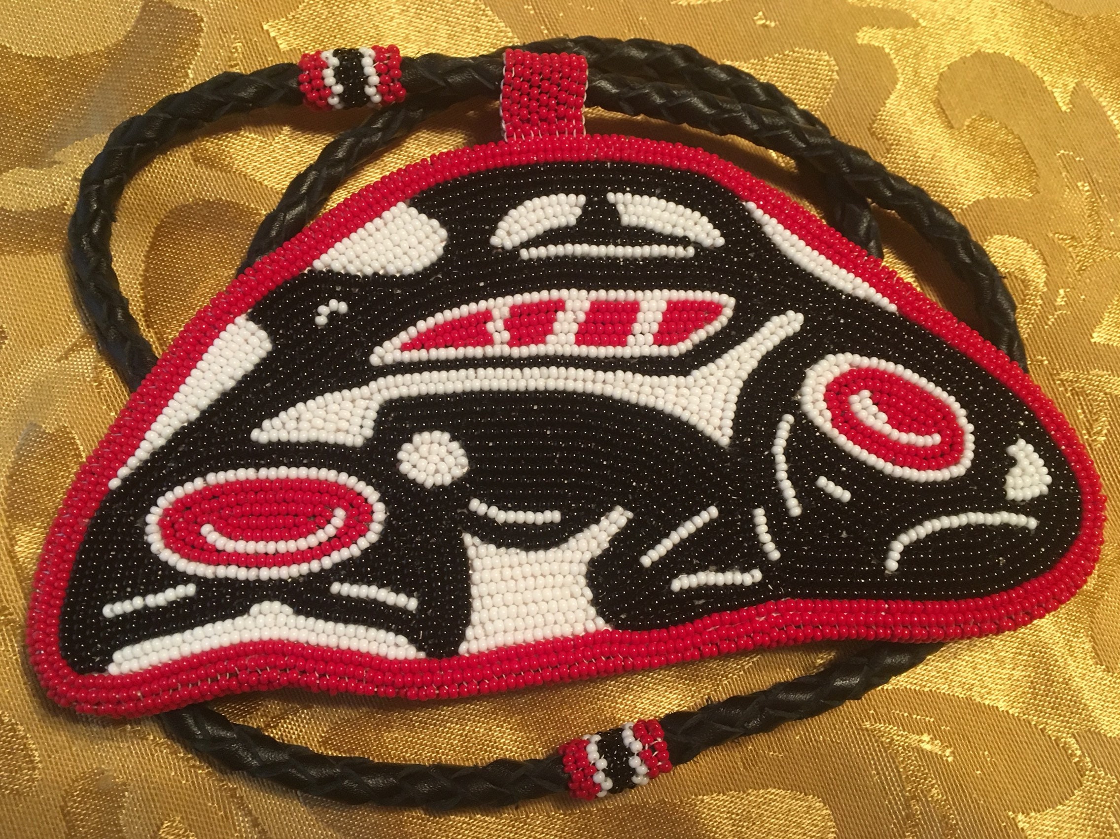 Beaded Medallion Native American Coastal Tribal Design - Etsy