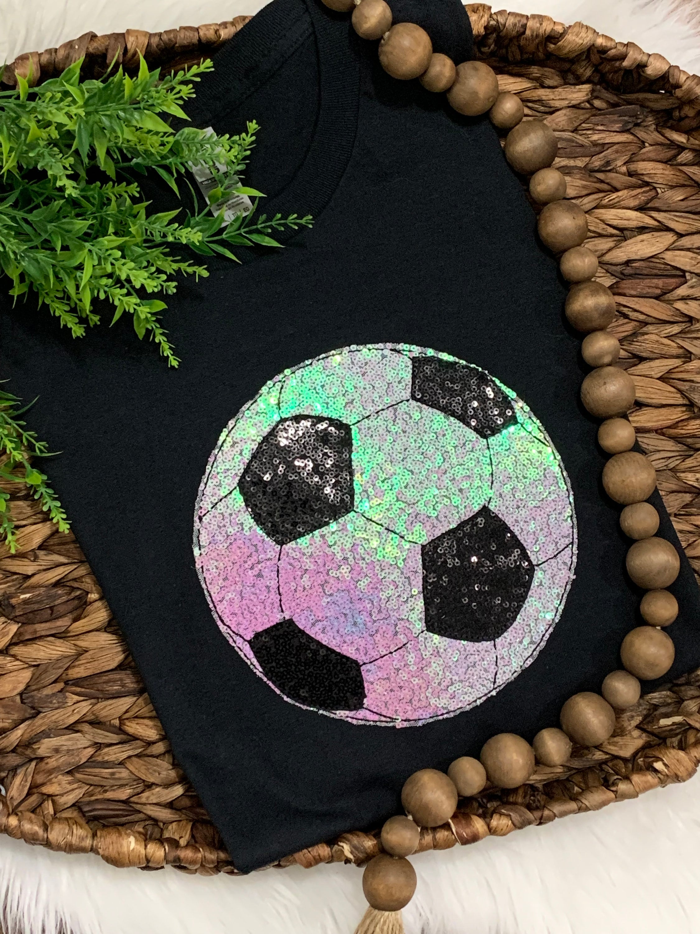 Sequin Soccer Shirt, Embroidered Sequin Soccer Shirt, Women’s ...