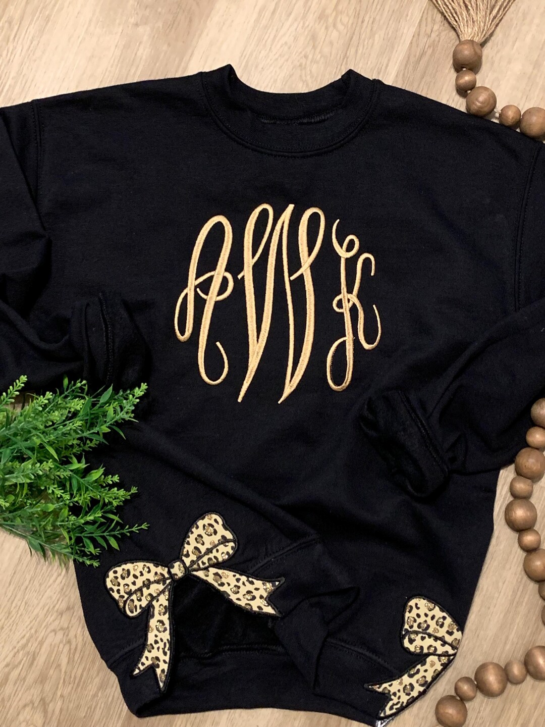 Side Bow Sweatshirt, Girls Monogram Sweatshirt, Girls Side Bow Shirt ...