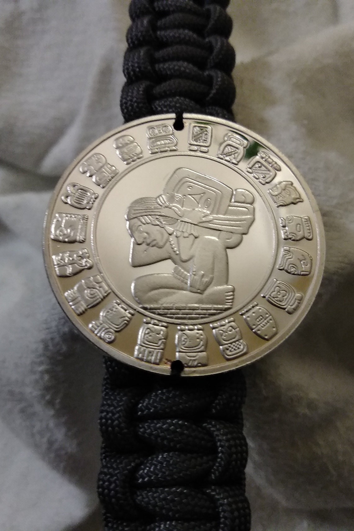 The Mayan Shield / 750 BC Tikal Mayan Bracelet / Silver Ancient Aztec ...