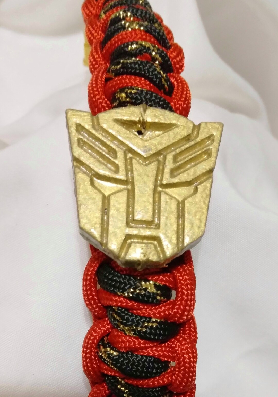 Transformers Autobot Logo Paracord Bracelet /golden Autobot Logo ...