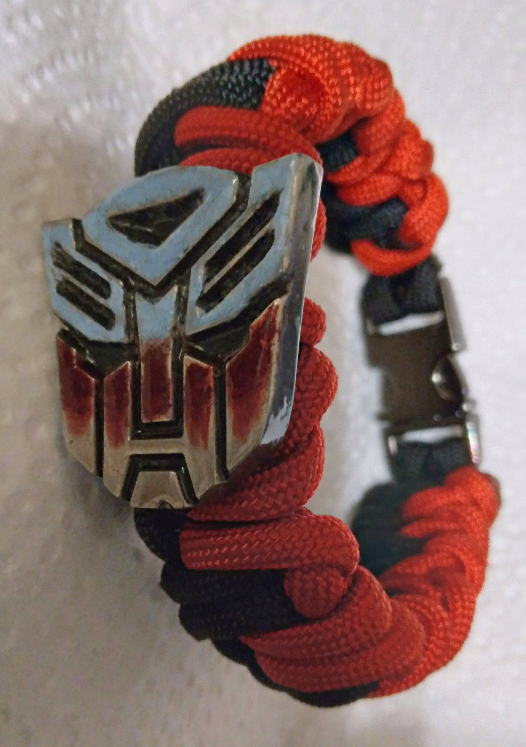 Transformers Autbot Logo Paracord Bracelet / Battle Damaged ...