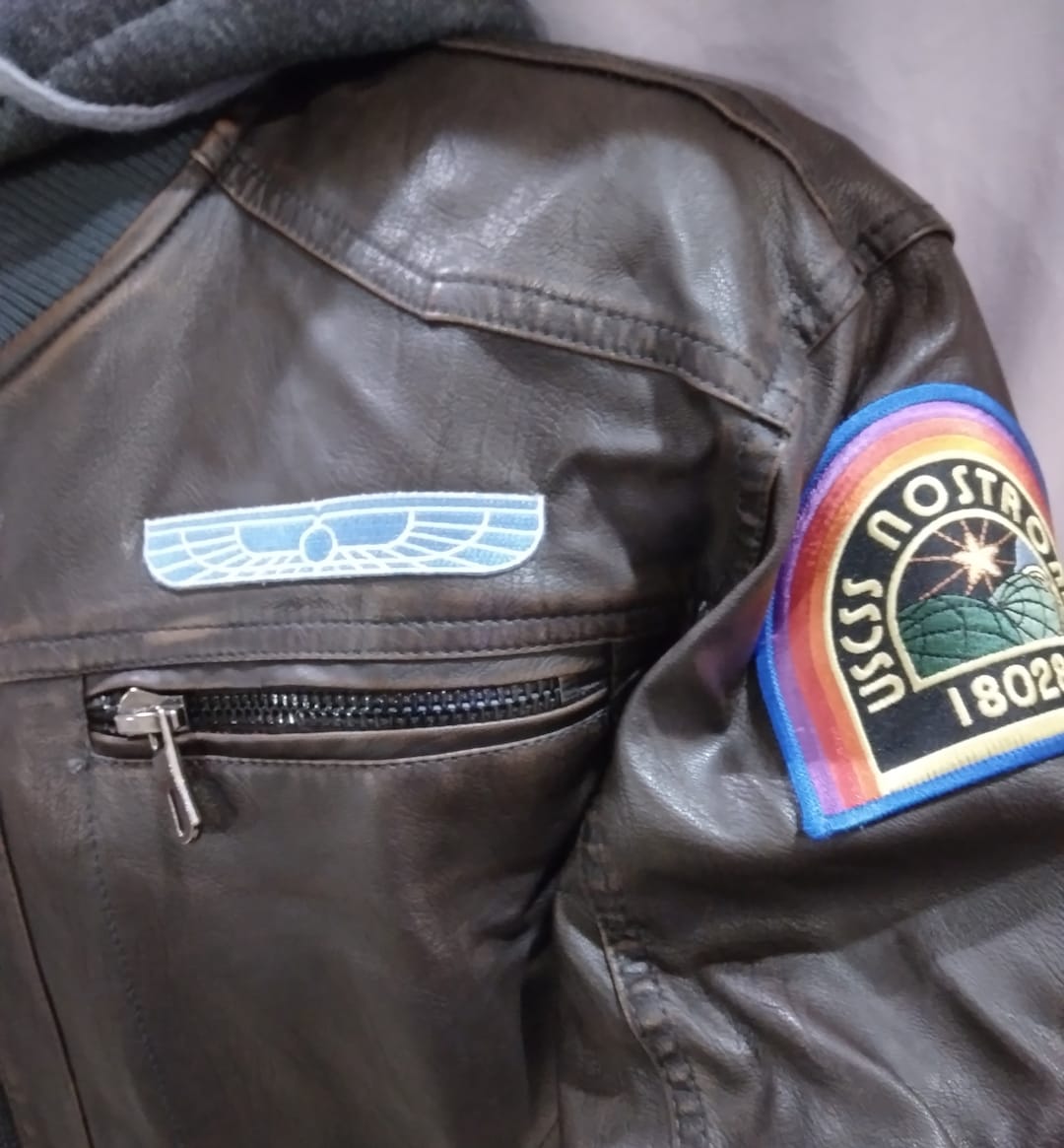 Alien USCSS Nostromo (M) 1979 Crew Member Parker / Faux Leather Jacket ...