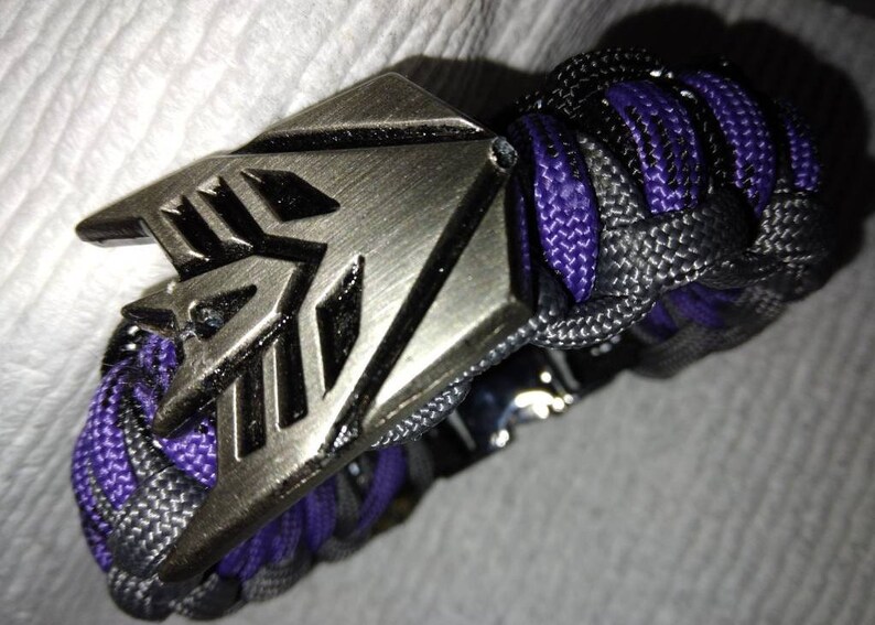Transformers Decepticon Logo Paracord Bracelet / Transformers - Etsy