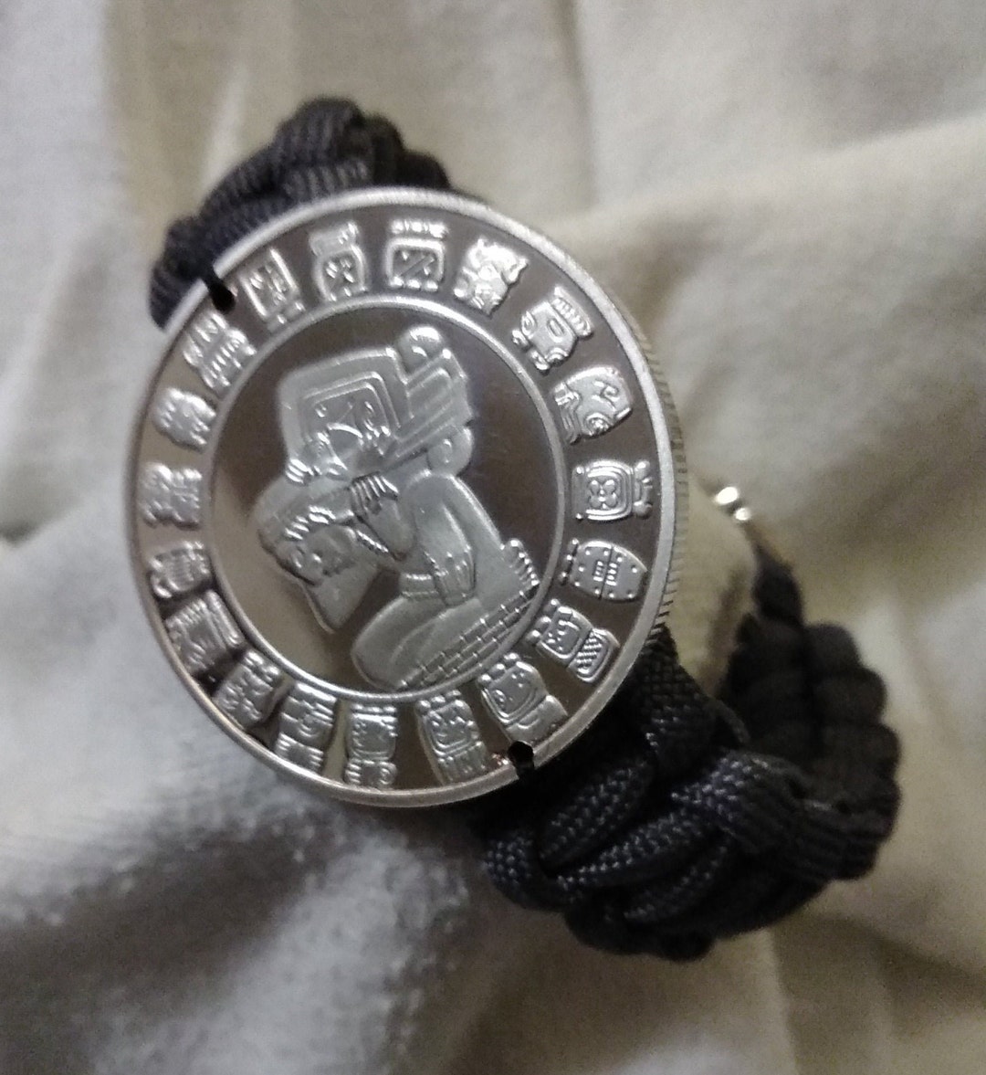 The Mayan Shield / 750 BC Tikal Mayan Bracelet / Silver Ancient Aztec ...