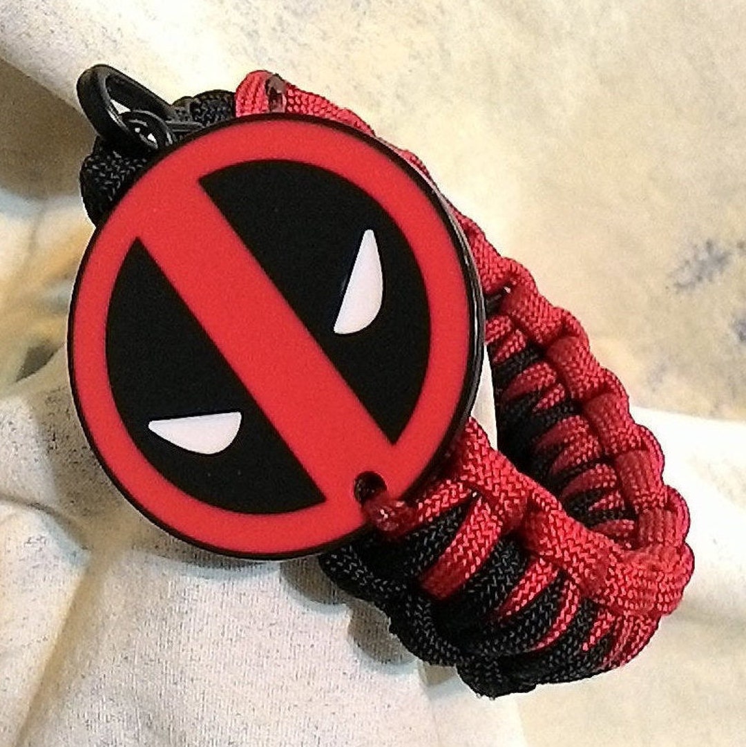 Deadpool / Deadpool Logo Paracord Bracelet / Deadpool Bracelet - Etsy