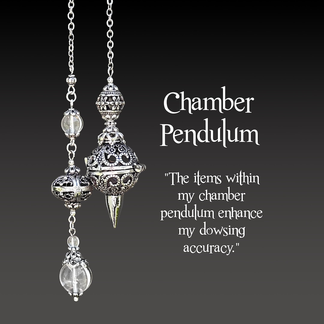 Ornate Chamber Pendulum, With Herkimer Like Diamond, Unique Pendulum - Etsy