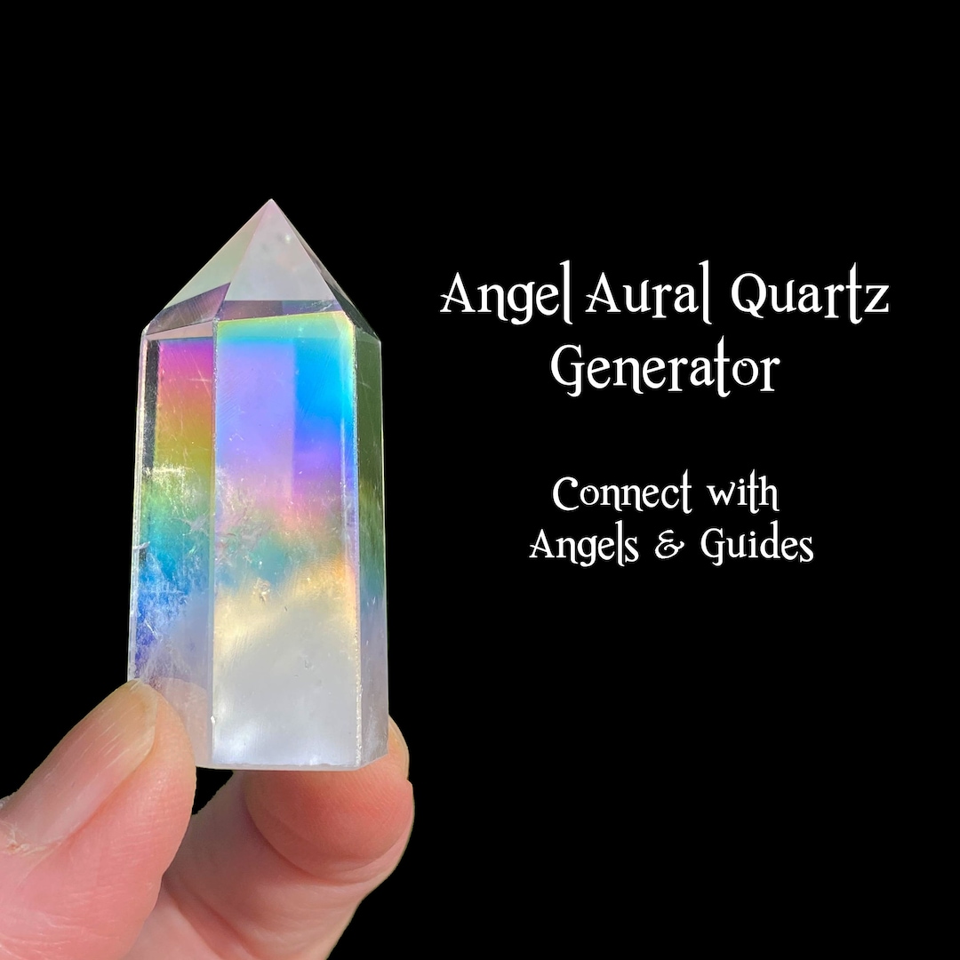Angel Aura Quartz Generator, Small Tower, Grid Focus Stone, Connect ...