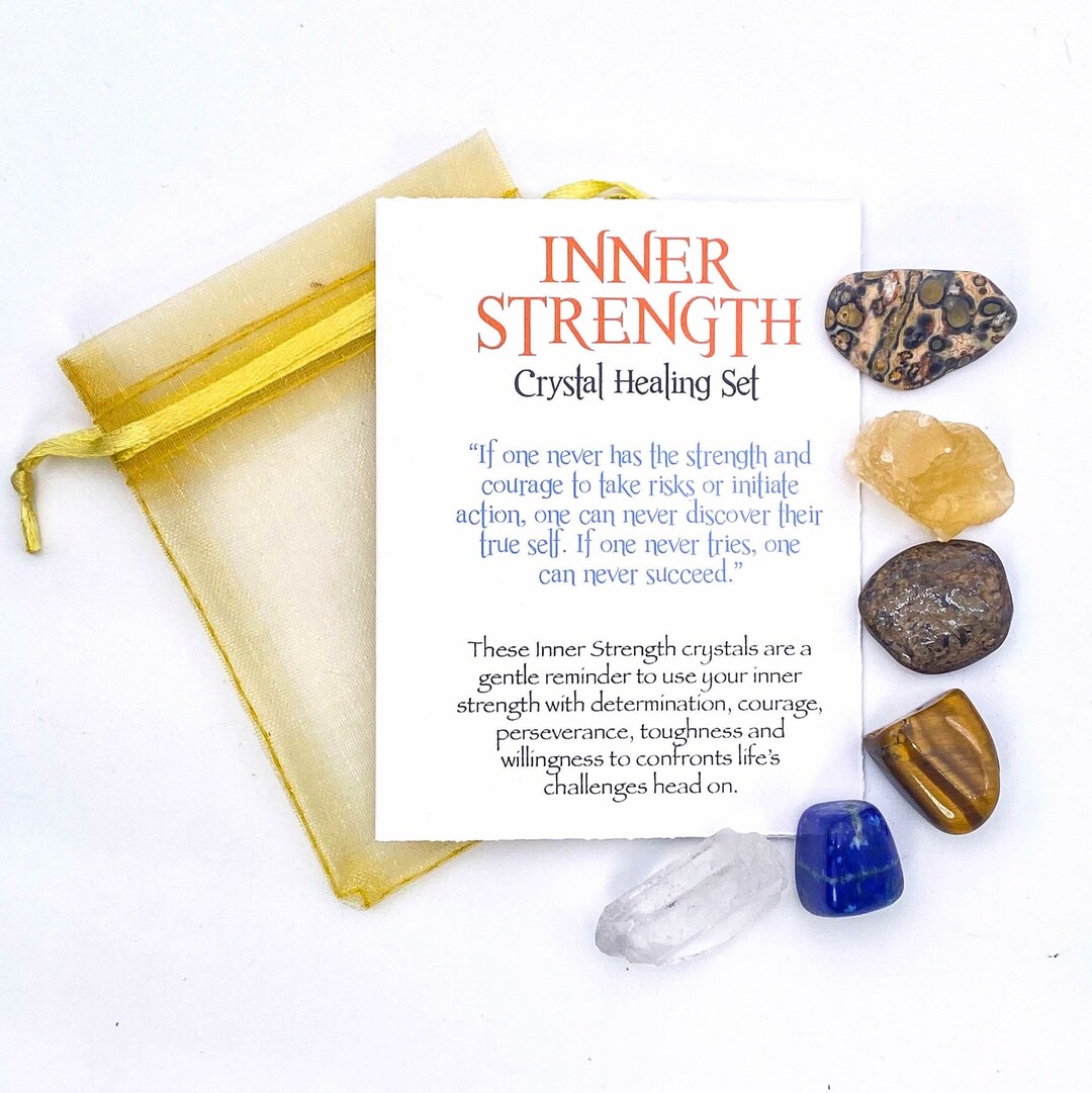 Inner Strength Crystal Healing Set Crystal Remedy Crystal - Etsy