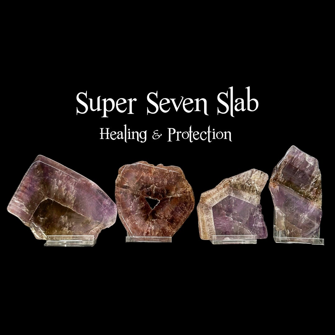Super Seven Slab Stone of Higher Consciousness. Powerful - Etsy