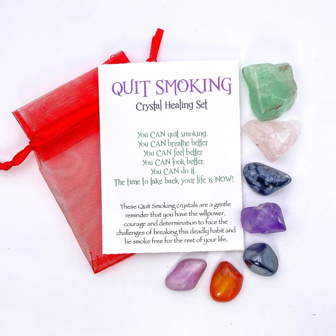 Quit Smoking Crystal Healing Set, Crystal Remedy, Crystal Prescription ...