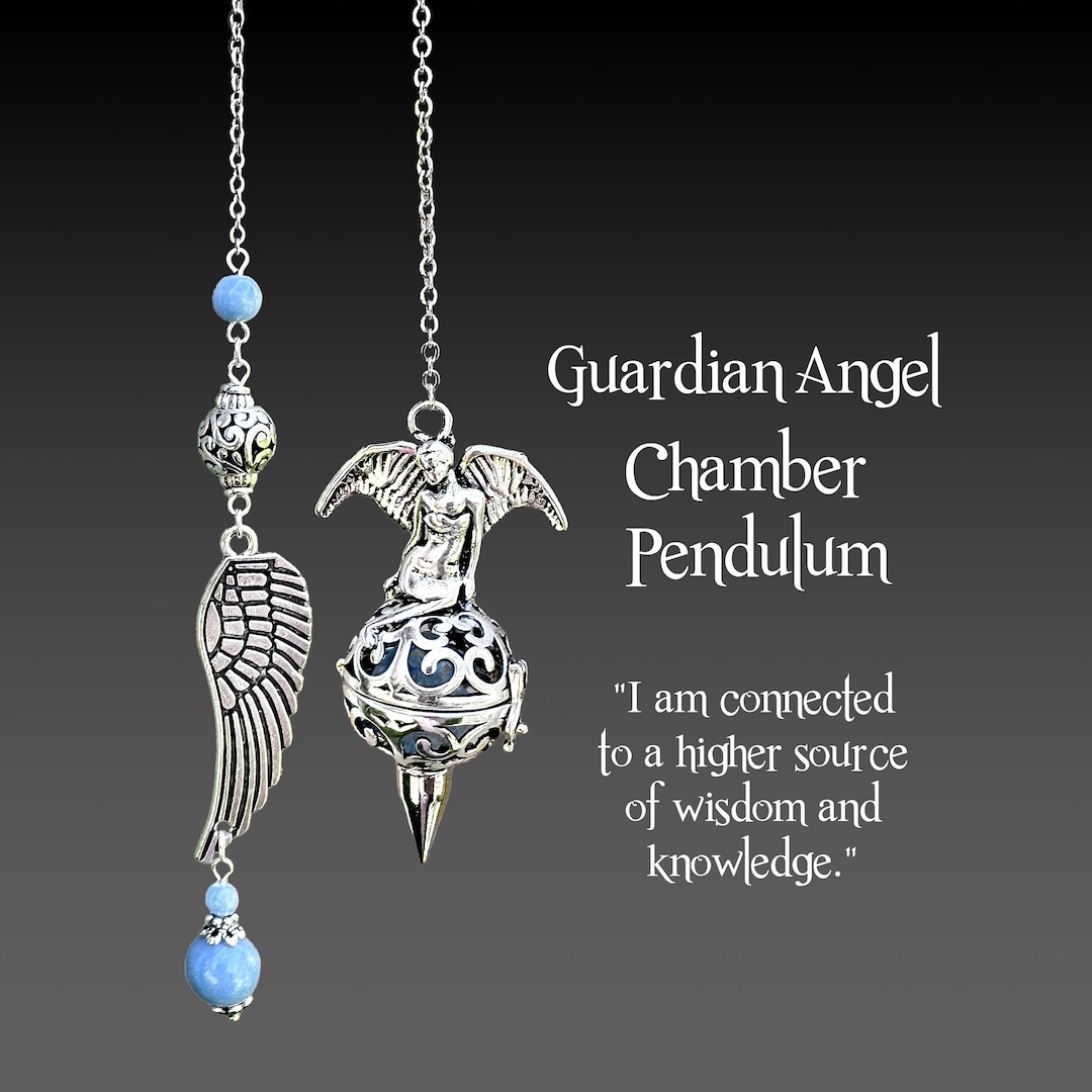Angel Pendulum, Chamber Pendulum With Celestite Crystal Inside ...