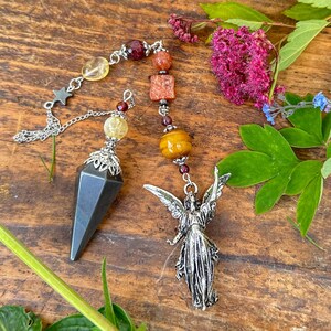 Hematite Pendulum, Goddess Nike Pendulum, Goddess of Victory & Success ...