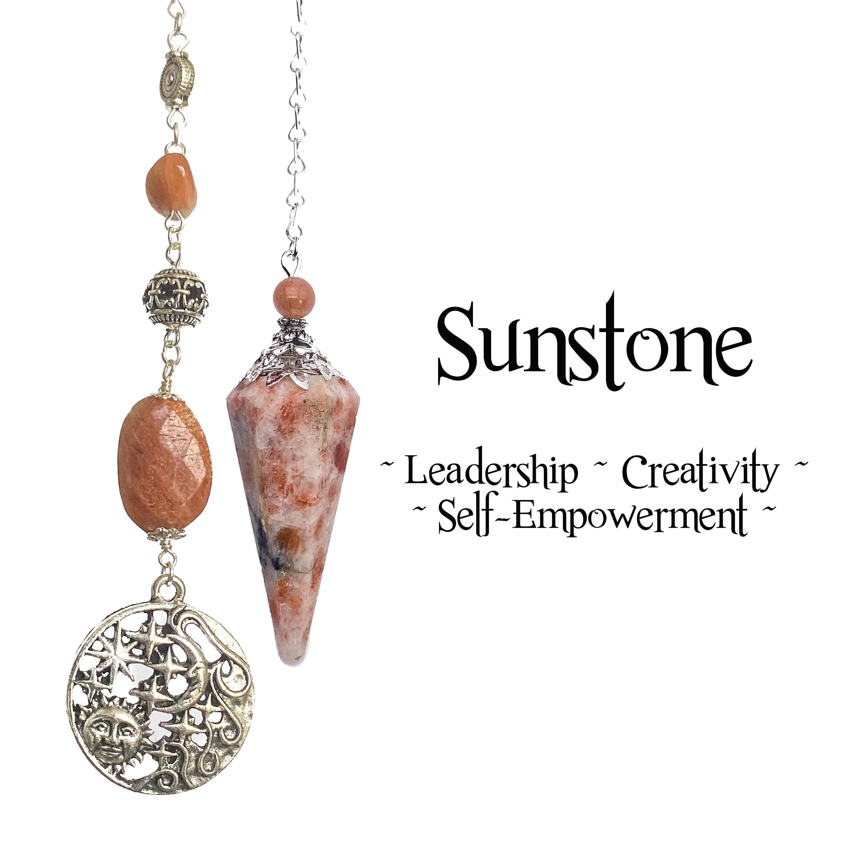 Sunstone Pendulum Self Empowerment Dowsing Pendulum Chakra - Etsy