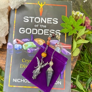 Hematite Pendulum, Goddess Nike Pendulum, Goddess of Victory & Success ...