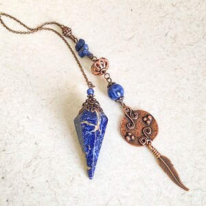 Sodalite Pendulum, Stone of Soul Awakening, Third Eye Chakra, Handmade ...