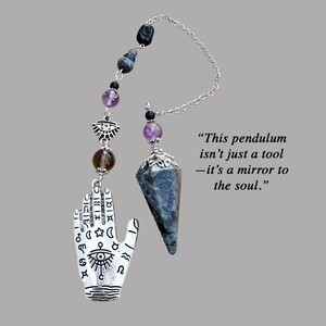 Shadow Work Pendulum, Shadow Alchemy Black Labradorite, Pendulum for ...