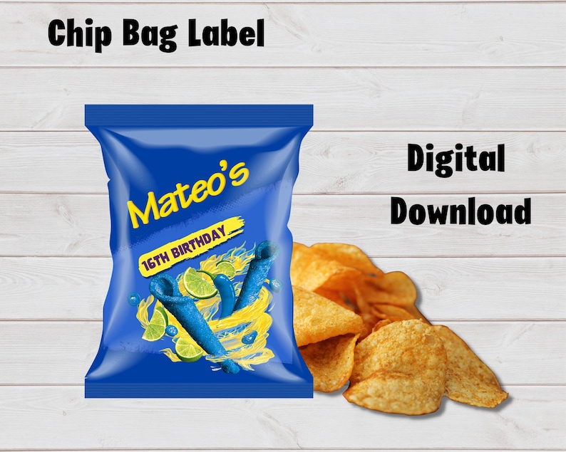 Takis Favor, Takis Gable Box Label, Takis Party, Teen Birthday Party - Etsy