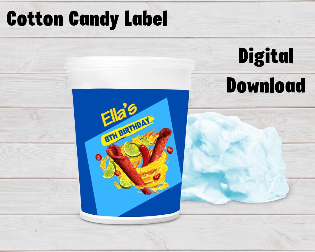 Takis Favor, Takis Cotton Candy Label, Takis Party, Teen Birthday Party ...