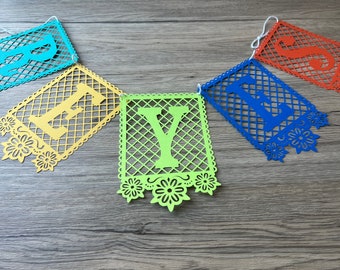 Gold Papel Picado / Papel Picado / Fiesta Bunting / (Instant Download ...
